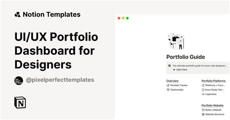 Uiux Portfolio Dashboard For Designers Template By Pixel Perfect