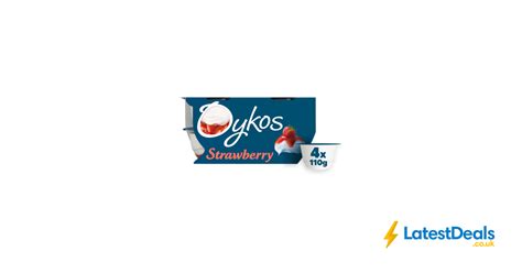 Oykos Oykos Strawberry Greek Style Yogurt 4 X 110g, £1.50 at The Co-Op