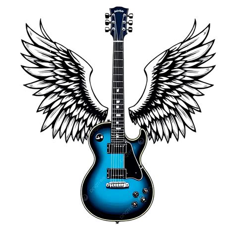 Electric Guitar With Angel Wings Electric Guitar Angel Wings Musical