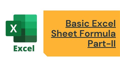 Basic And Useful Ms Excel Formula Can Make You Have To Learn Part 02 Youtube