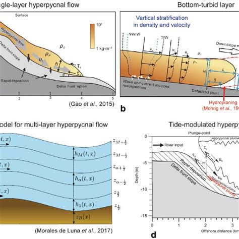Variable Types Of Hyperpycnal Flows A Single Layer Hyperpycnal Flow