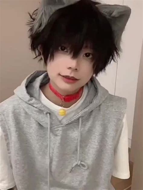 คาถากลับไปที่สถานี Wu Tiao Wu Cos ชุดหมวกปลอมชายผมสั้นสไตล์ญี่ปุ่น Dk