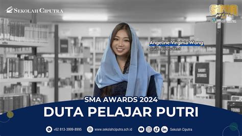 Jawa Pos SMA Awards 2024 Duta Pelajar Putri Sekolah Ciputra YouTube