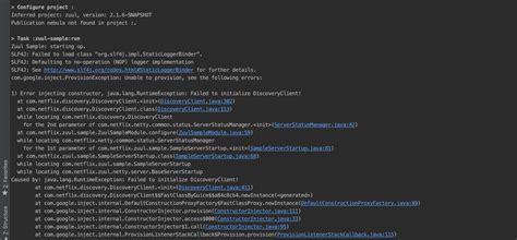 Run Zuul Sample Error · Issue 605 · Netflixzuul · Github