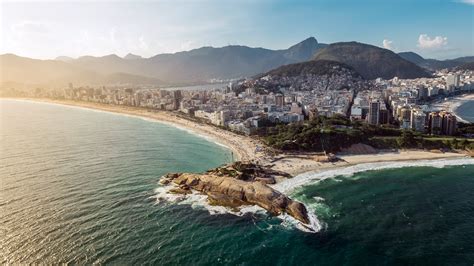 Coast City Arpoador Beach Rio Brazil Bing 4k Preview