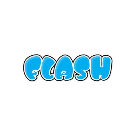 Premium Vector Flash Text Effect Ad Typography