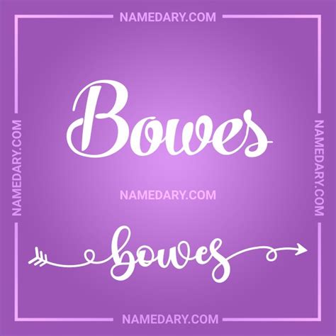 Bowes In Depth Name Meaning Popularity Trends And More Insights