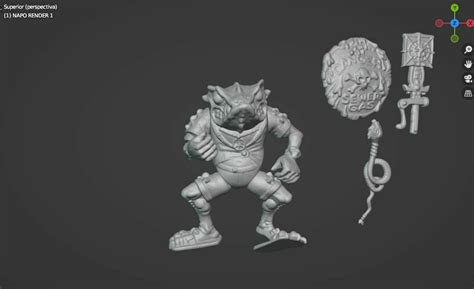 Stl File Tmnt Napoleon Bonafrog Vintage 🖨️・3d Printable Design To Download・cults