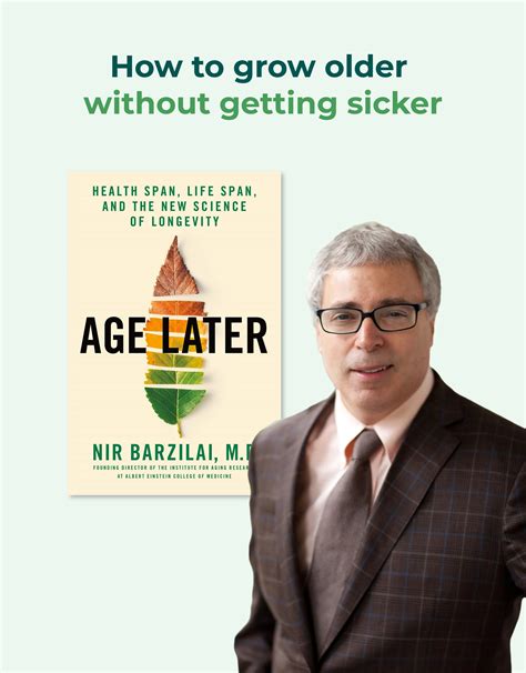 Join Dr Nir Barzilai For A Book Club Discussion Of Age Later