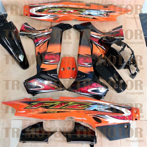 Jual Cover Body Fizr F Zr Full Clutch Orange Full Set Halus Cover Bodi Yamaha Fiz R