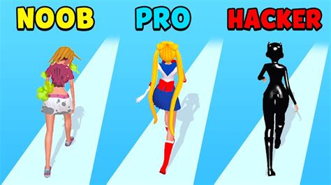 NOOB Vs PRO Vs HACKER Makeover Run YouTube