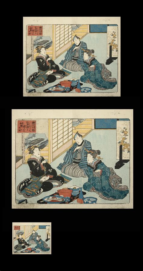 Utagawa Kunisada Shunga P2625 P2646