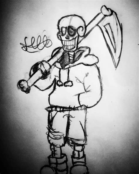 A Sketch Of Underswap Papyrus Inspired From The Version Of Fazy Check His Soundcloud Account