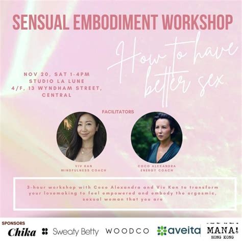 Sensual Embodiment Workshop Honeycombers Hong Kong