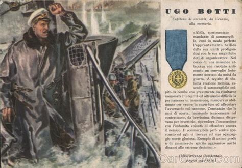 Set Of 4 Italian Navy World War Ii Postcard