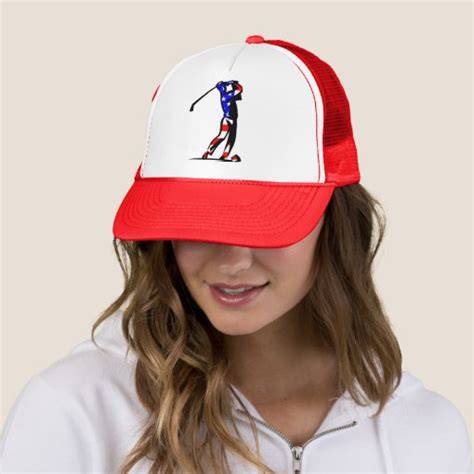 American Flag Golf Hat Zazzle