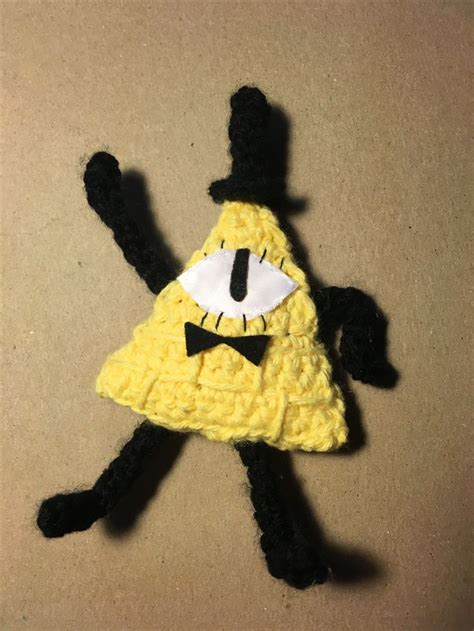 Crocheted Bill Cipher From Gravity Falls Christmas Ornaments Holiday