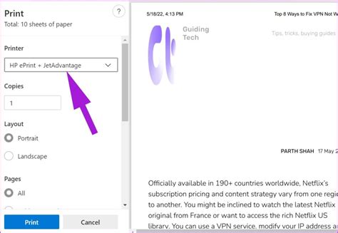 Best Ways To Fix Microsoft Edge Unable To Print Guiding Tech