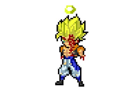 Gogeta Hatsumo Comic Pixel Art