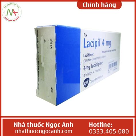 Thuốc Lacipil 4 Mg Là Thuốc Gì Giá Bao Nhiêu Có Tác Dụng Gì Mua ở đâu