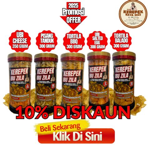 Set Combo 5 Jenis Kerepek Ibu Zila
