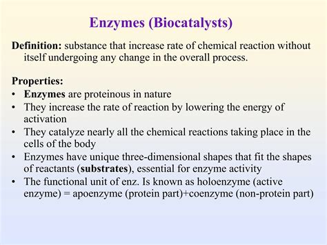 Enzyme Defination Classification And Application Ppt