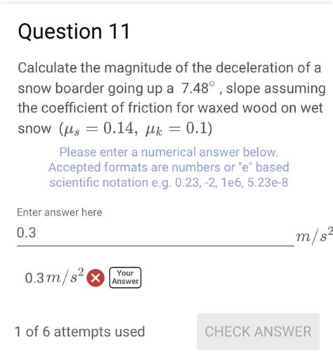 Solved Question 11 Calculate The Magnitude Of The