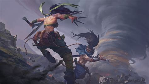 Artstation Akali And Yasuo