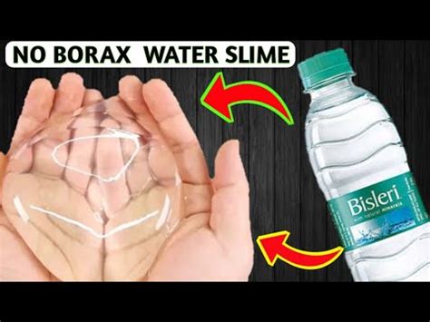 Water Slime 💦 No Borax 💦 No Activator 💦 How To Make Slime With Water 💦