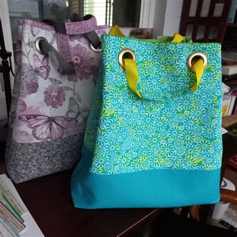 Pucker Up Project Tote Sewing Pattern Pdf Download Etsy