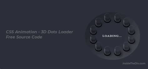 Css Animation Examples Rotating 3d Dots Css Loader