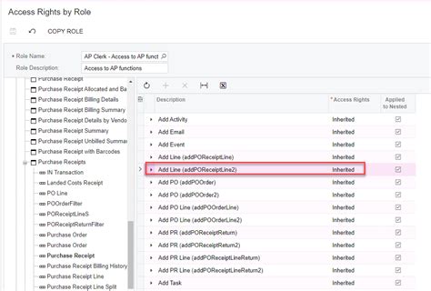 Access Rights For Po Receipt Lines Delete But No Insert Community