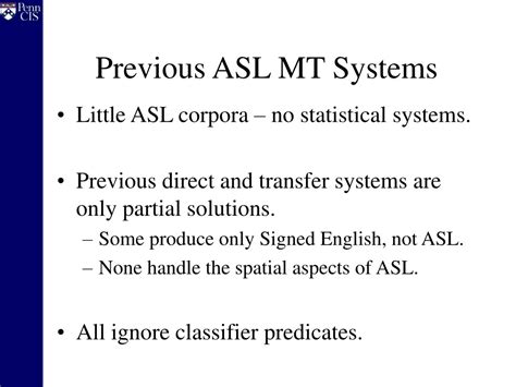 Ppt Spatial And Planning Models Of Asl Classifier Predicates For