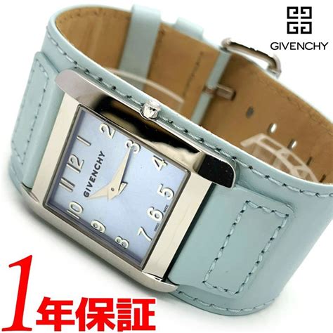 【未使用】【1円】新品正規品givenchyジバンシィレディース【海外限定ジバンシー】腕時計スクエアかわいいステンレスレザーベルトスイス製