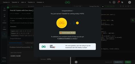 Siva Shankar Juthuka On Linkedin Geekstreak2024 Geeksforgeeks Codingchallenge Dailypractice