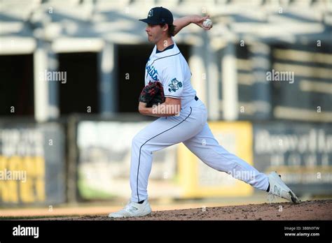Asheville Tourists Pitcher Matthew Linskey 40 Delivers A Pitch During A Game Against The