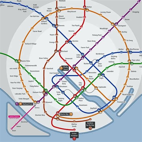 Margaret Mills Thomson East Coast Line Singapore Map