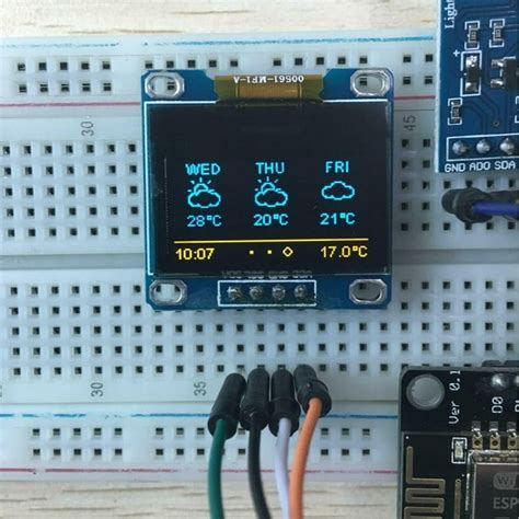 Kuymtek Kit De Estación Meteorológica Esp8266 Módulo De Pantalla Oled