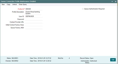 Maintenance For Oracle Banking Payments