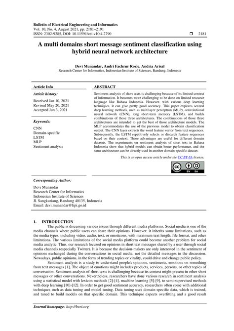 Pdf A Multi Domains Short Message Sentiment Classification Using Hybrid Neural Network