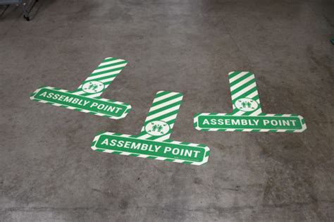 Assembly Point Floor Sign Ts Assembly Point Floor Sign Ts