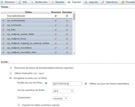 Comment Sauvegarder La Base De Donnée Wordpress Via Phpmyadmin