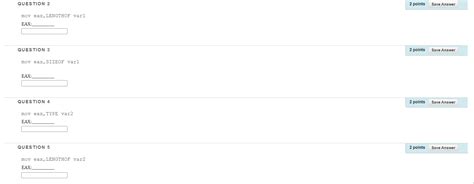 Solved Question Points Saved Use The Following Variable Chegg