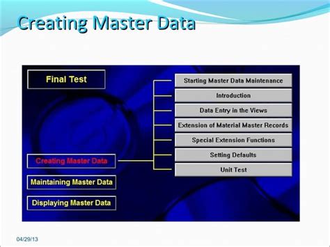 Sap Basic Training Master Data PPT Logistics Business