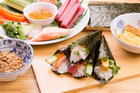 手巻き寿司 写真素材 2516357 フォトライブラリー photolibrary