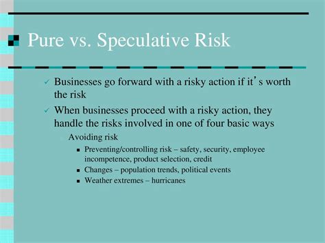 What Is Pure Risk And Speculative Risk at Giuseppe Siegel blog