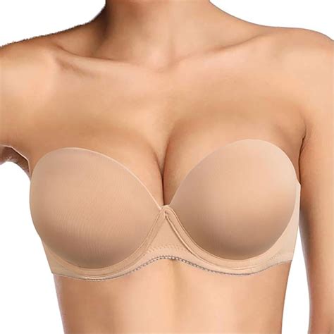Strapless Bra 32a Plusexy Strapless Push Up Bra Thick Padded Multiway