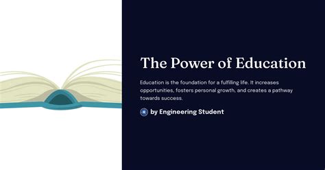 The Power Of Education