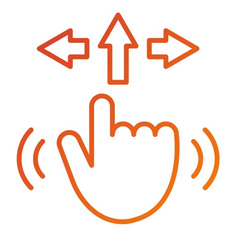 Gesture Control Generic Gradient Outline Icon