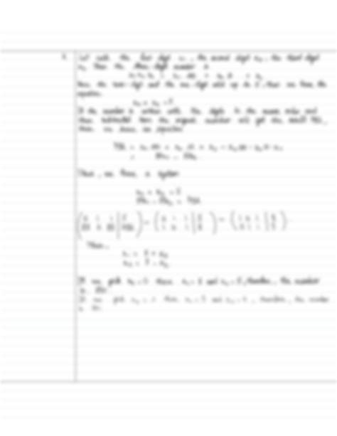 Solution Linear Algebra Problem Set 1 Matrix Reduced Row Echelon Form